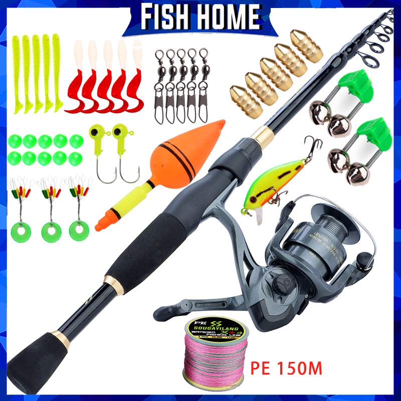 Jual Sougayilang Telescopic Spinning Fishing Combo Portabel Ultralight ...