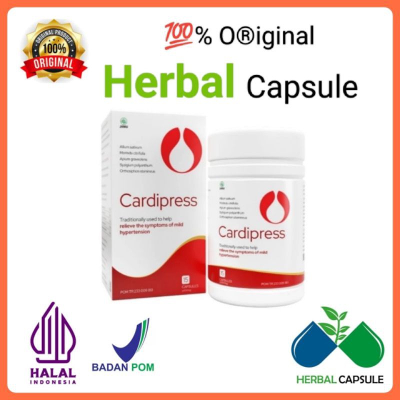 Jual CARDIPRESS Cardipress Asli Original Obat Herbal Hipertensi Gula ...