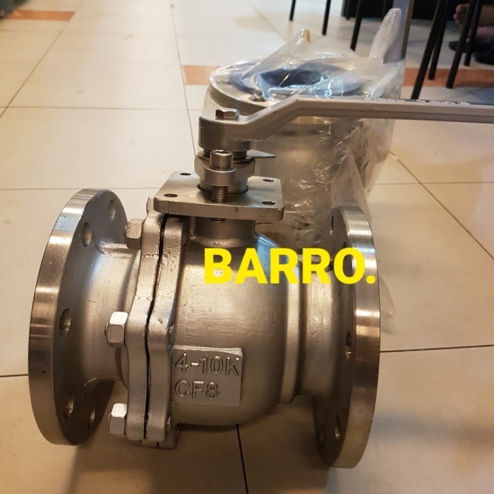 Jual Ball Valve Stainless 6" SS 304 JIS 10K Flange, Stop Kran DN 150 CF8 | Shopee Indonesia