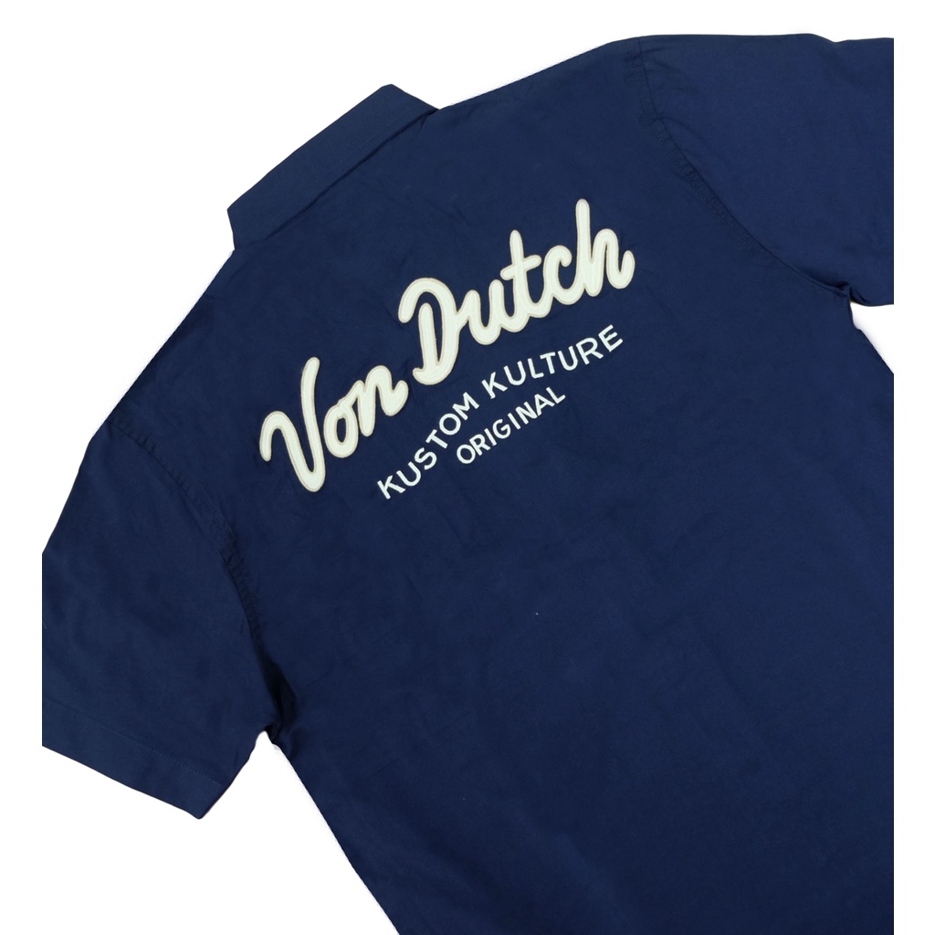Jual Von Dutch Workshirt 0943 NavyBlue | Shopee Indonesia