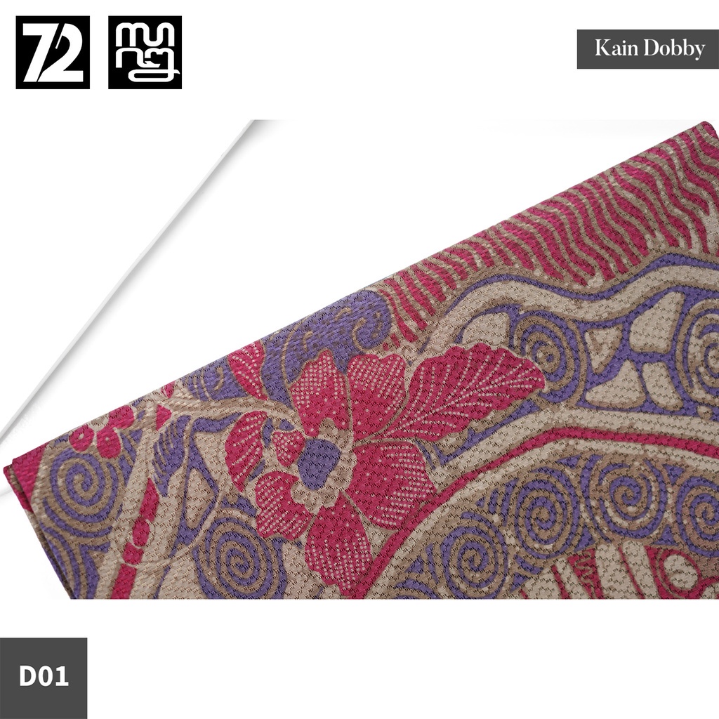 Jual KAIN BATIK PREMIUM Bahan Dobby Motif Parang Naru Warna Pink Ungu ...
