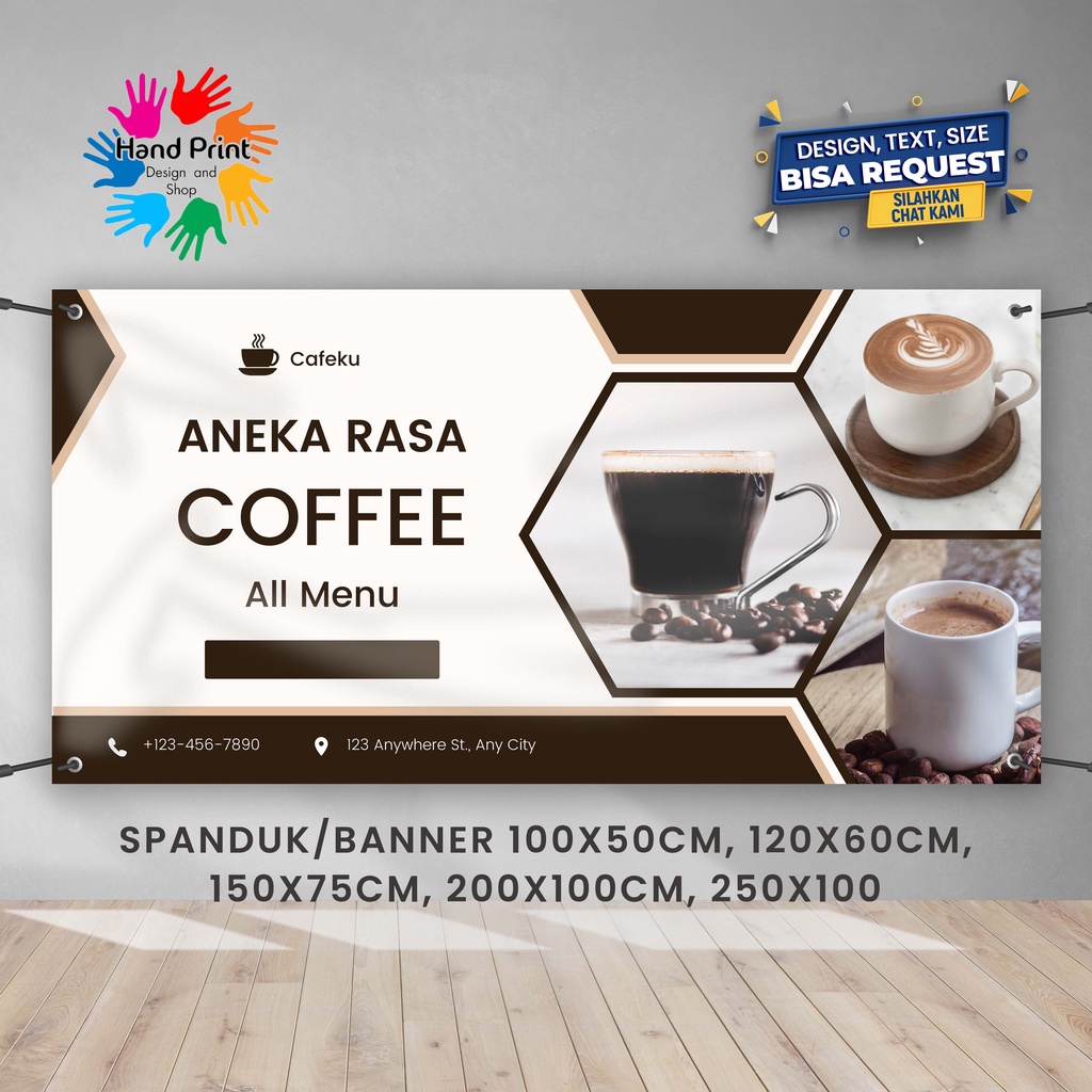 Jual SPANDUK BANNER Kopi Coffeeshop cafe Bisa Request Desain | Shopee ...