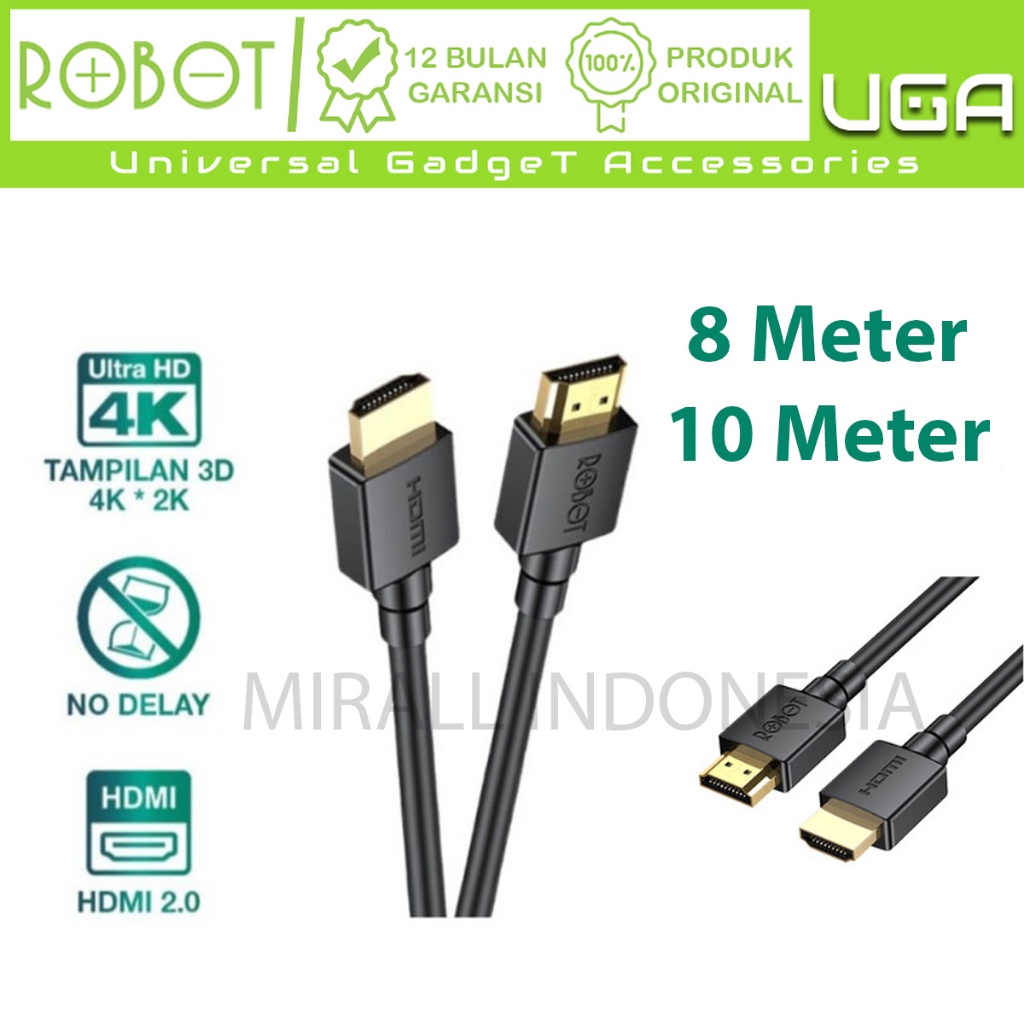 Jual KABEL HDMI TO HDMI ROBOT RFH10 KABEL HDMI TO HDMI 10 8 METER HIGH ...