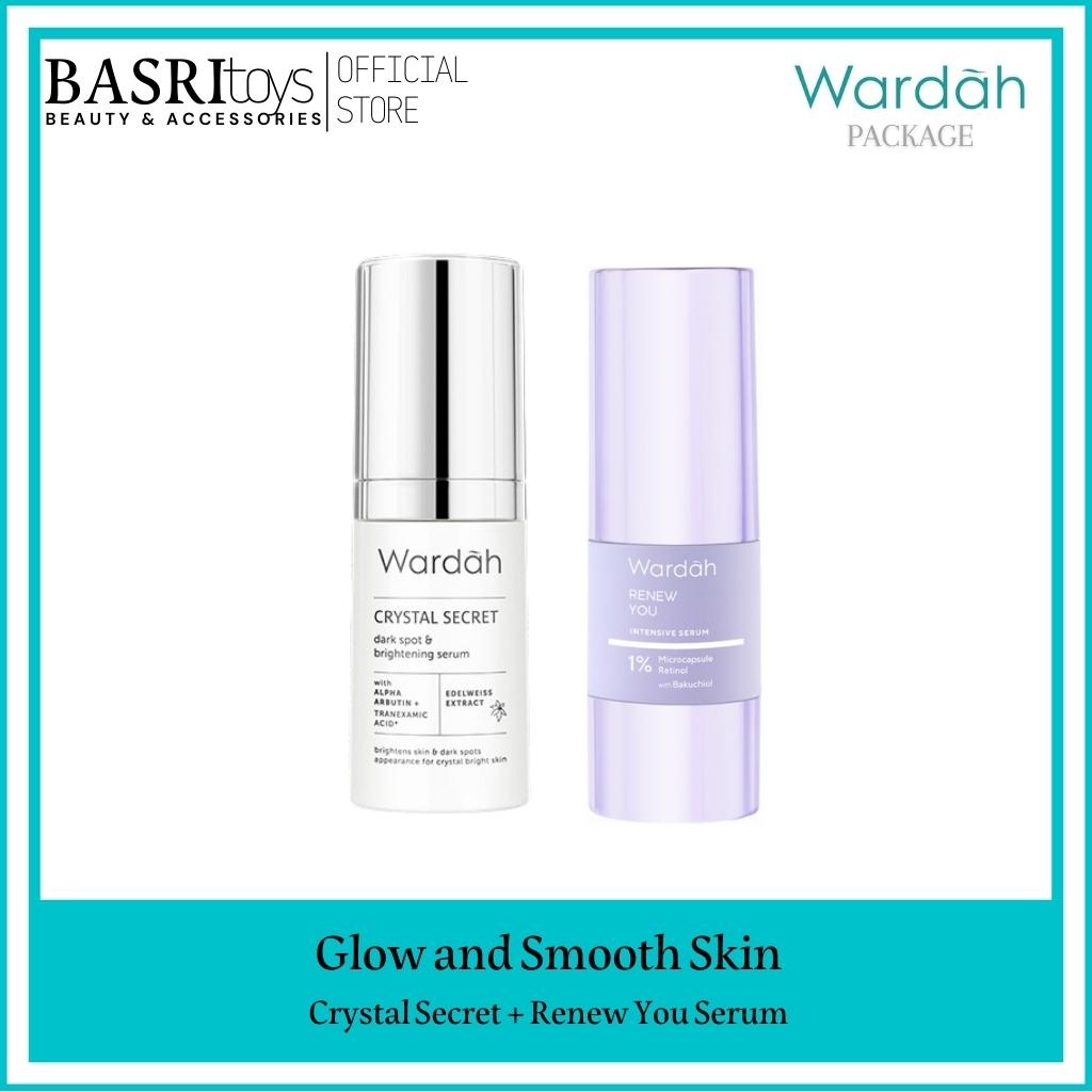 Jual WARDAH Paket Glow and Smooth Skin (Crystal Secret + Renew You ...