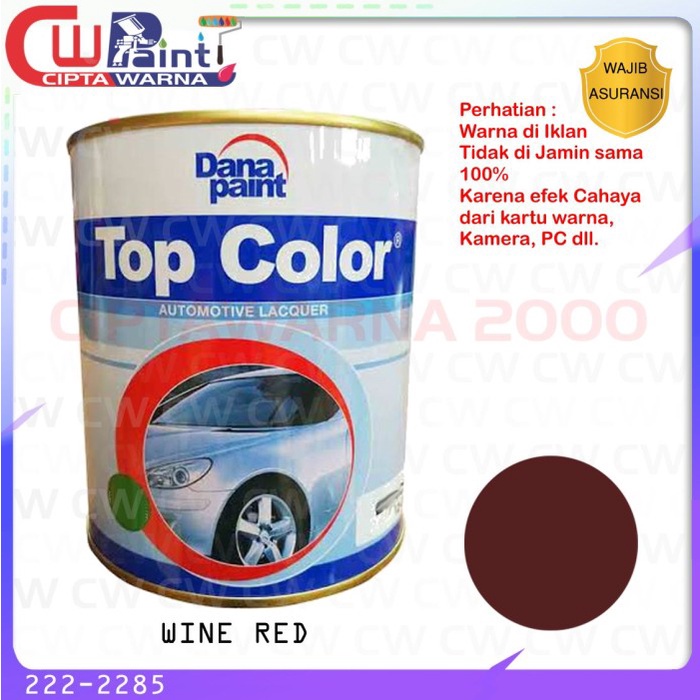 Jual Cat NC Duco Top Color Warna Pink Merah Red Danapaint 1 Kg | Shopee ...