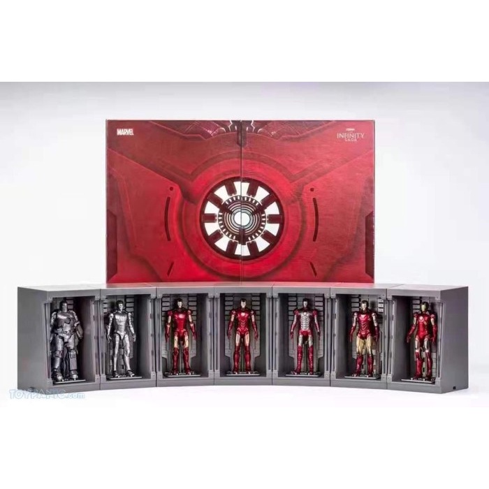 Jual ZD Toys IRON MAN 4 Inch MK 1 2 3 4 5 6 7 Figure With Hall Of Armor ...