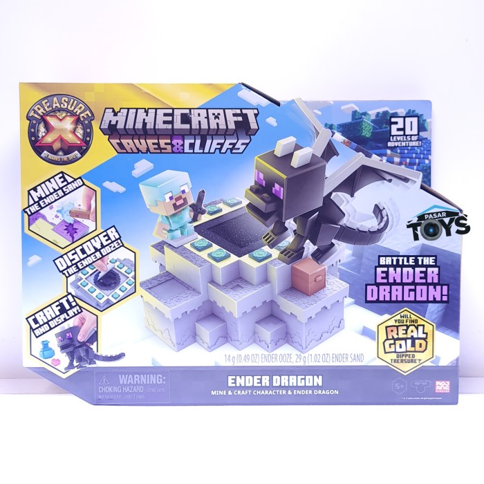Jual Treasure X Minecraft Caves & Cliffs Ender Dragon Original Moose ...