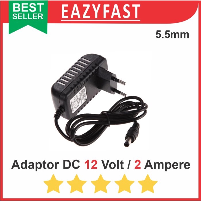 Jual Adaptor DC 12V 2A 5.5mm 12 V Volt 2 A Ampere PSU Power Supply Trafo | Shopee Indonesia