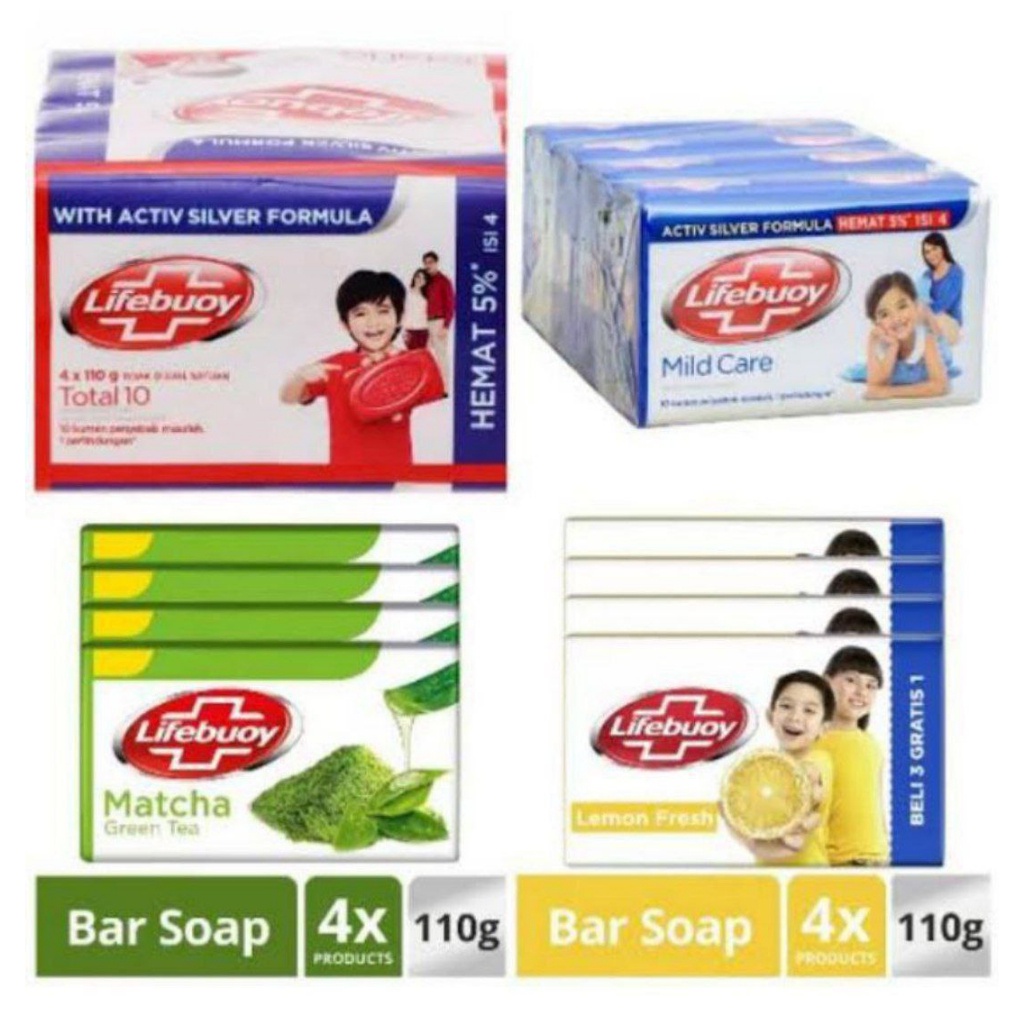 Jual BANDED ISI 4 X 110GR Lifebuoy Batang / Lifebuoy Sabun Mandi Batang ...