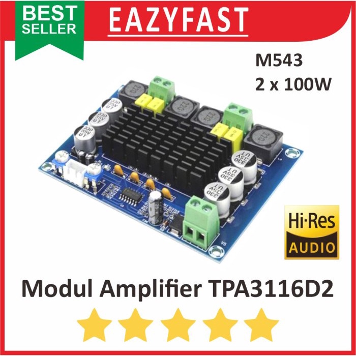 Jual Modul Ampli TPA3116D2 2x100W Amplifier Class D TPA TPA3116 M543 100W | Shopee Indonesia