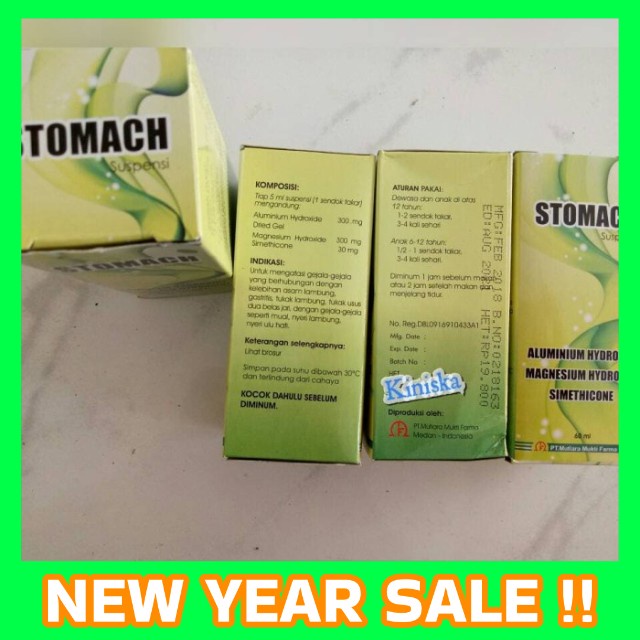 Jual Stomach Sirup 60 ml - Obat Kembung, Maag, Asam Lambung, Perut ...