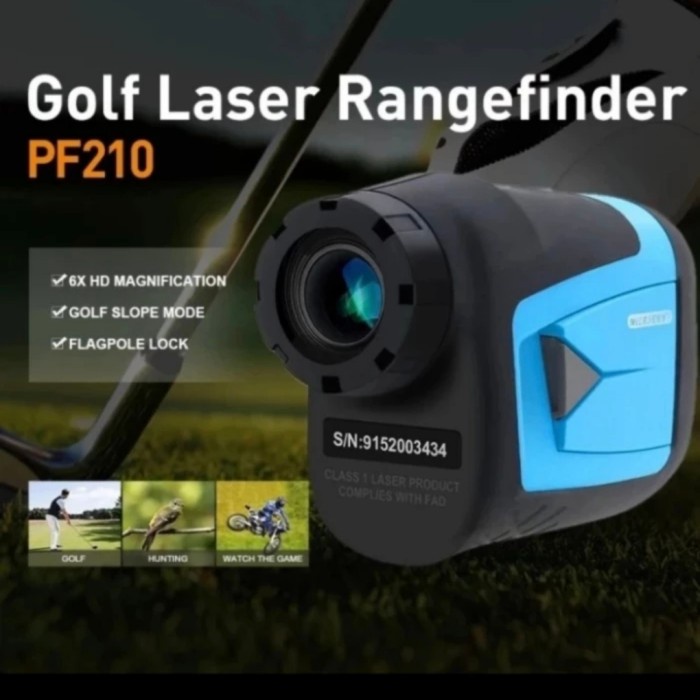 Jual LARIS -Mileseey Golf Laser Rangefinder 600M 6X - PF210 color Blue + pouch - Pouch Mileseey ...