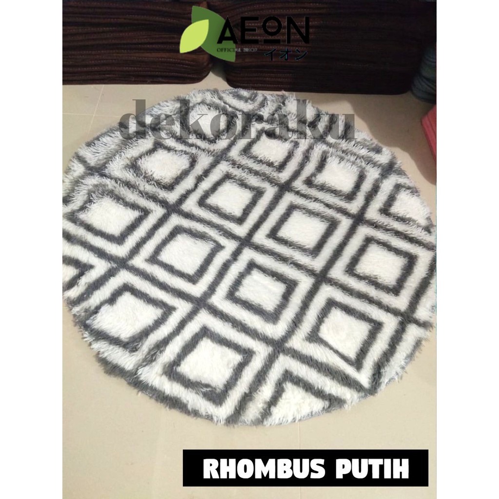 Jual AEON - Karpet motif Baru bulat karpet lantai 1meter | Shopee Indonesia