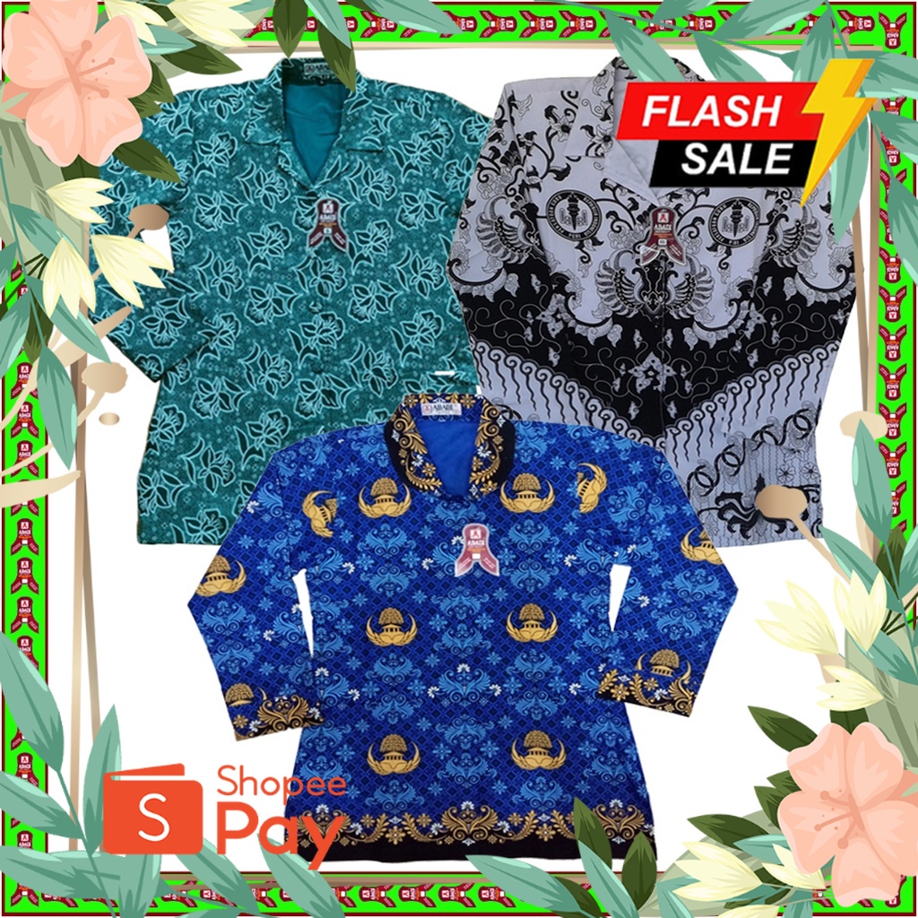 Jual SRAGAM HARI PAHLAWAN //Seragam Dinas Atasan Abadi Batik KORPRI Baru, PGRI dan PKK. | Shopee ...