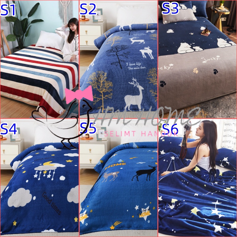 Jual HM Selimut Bundling Ukuran 150x200cm Selimut Dewasa Perlengkapan ...