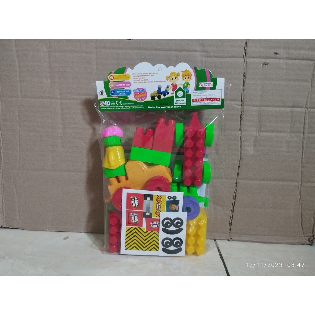Jual Mainan Anak-anak Blocks Roda Bongkar Pasang Isi 32pcs | Shopee ...