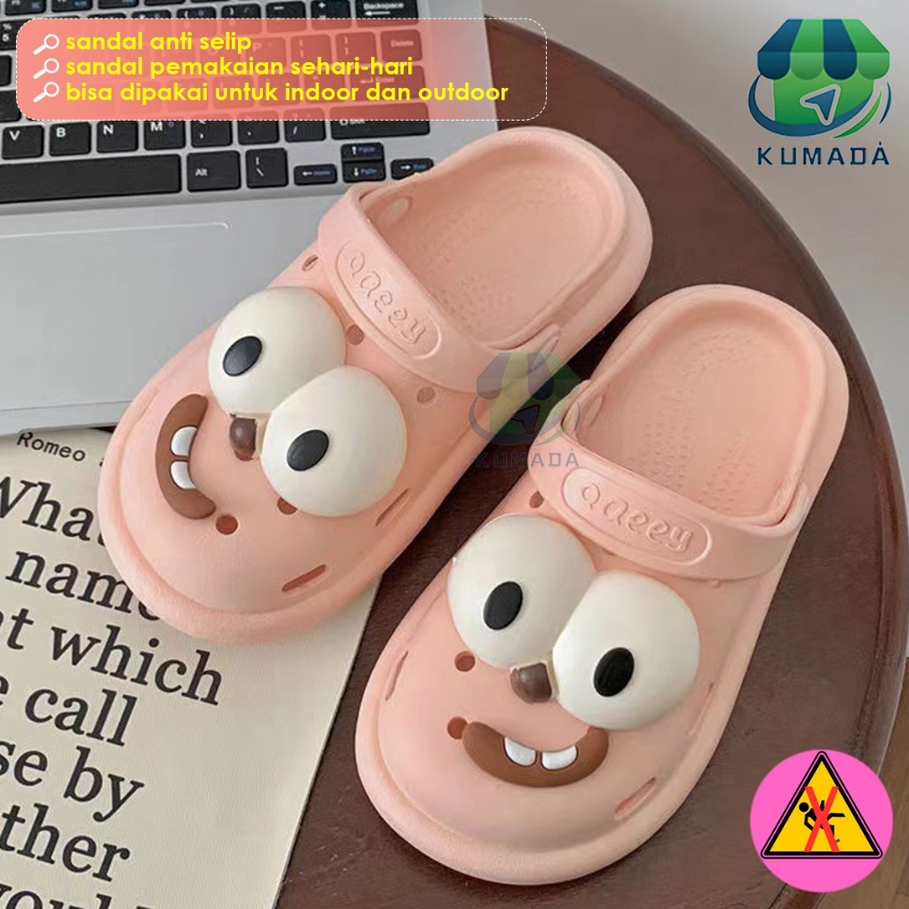 Jual Sepatu Sandal Wanita Jelly Wedges Baim Style Sendal Motif Mata ...