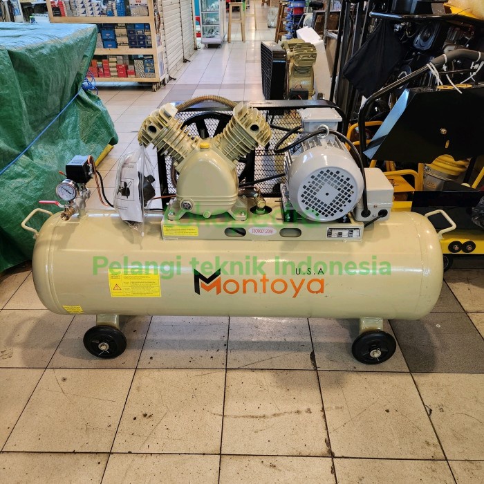 Jual promo spesial kompresor angin Montoya USA 3 hp komplit motor 3hp 3phase | Shopee Indonesia