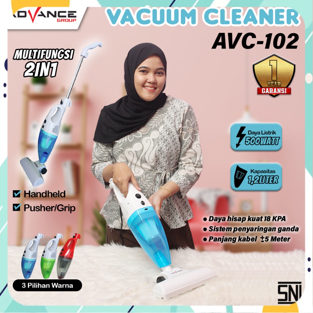Jual Advance Vacuum Cleaner Penyedot Debu 2 in1 Handheld 500 Watt AVC-102 Hemat Listrik | Shopee ...