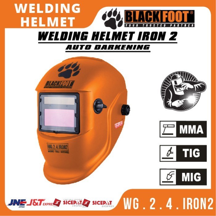 Jual KEDOK LAS OTOMATIS BLACKFOOT HELM LAS AUTO DARK MIG TIG MMA MAG ...