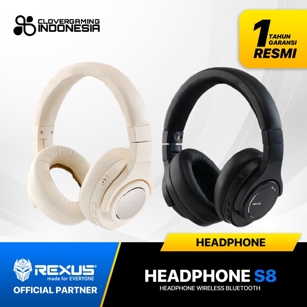 Jual Rexus S8 Foldable Headset Gaming Wireless Bluetooth Headphone | Shopee Indonesia
