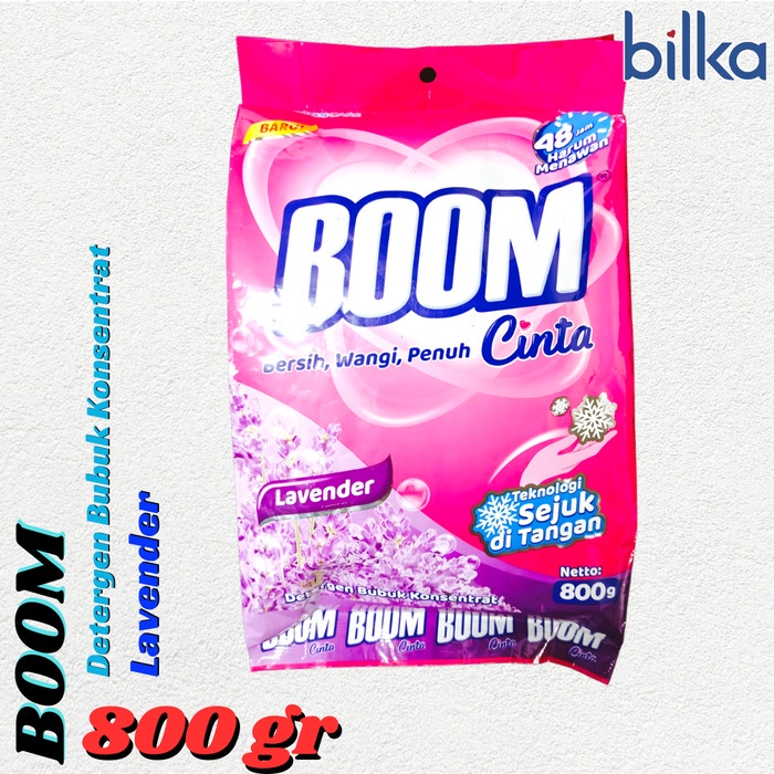 Jual BOOM Cinta Detergent Bubuk Lavender 800gr | Shopee Indonesia