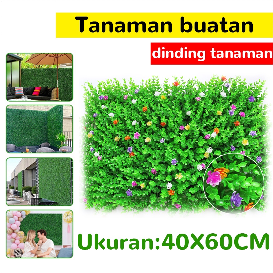 Jual Rumput Dinding Ukuran 60cm x40 cm /Daun Dollar Plastik Sintetis ...