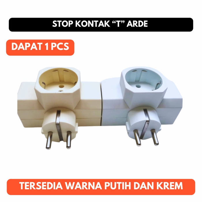 Jual Stop Kontak T Arde Tusuk Colokan Cabang 3 Lubang Steker | Shopee ...