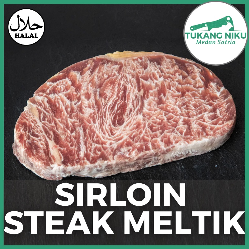 Jual SIRLOIN STEAK MELTIK WAGYU - MELTIQUE HALAL FROZEN FRESH DAGING ...