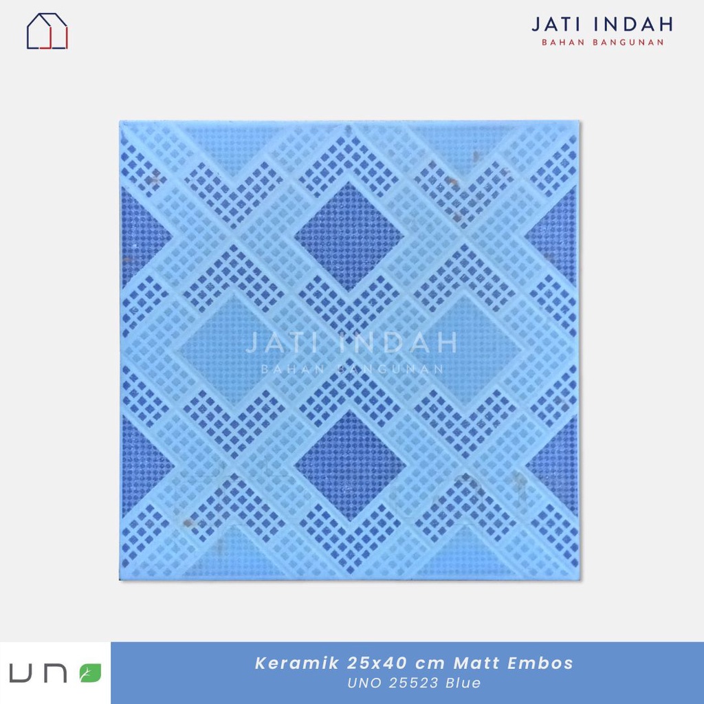Jual Keramik Lantai Matt Emboss 25x25 cm UNO 25523 Blue Kamar Mandi ...