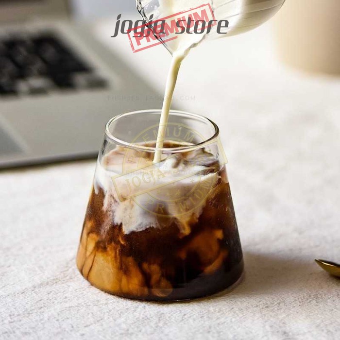 Jual Gelas Unik Kopi Teh Borosilicate Glass 300ml Gelas Kaca One Two Cups | Shopee Indonesia