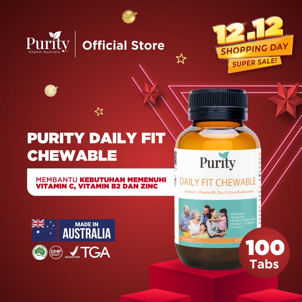 Jual Purity Daily Fit Chewable Multivitamin | Shopee Indonesia