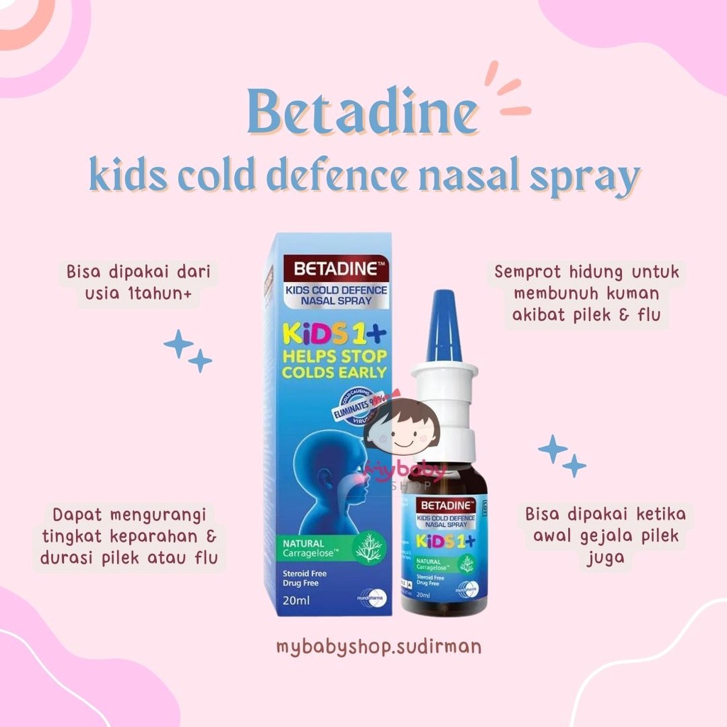 Jual BETADINE COLD DEFENSE NASAL SPRAY Semprot Hidung 20ml | Shopee ...