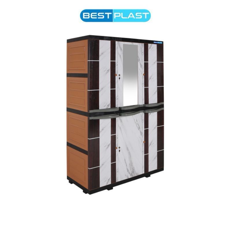 Jual BESTPLAST - lemari plastik 3P (Full Rak / Hanger + KUNCI + KACA ...
