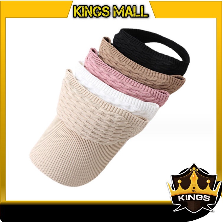 Jual KINGS - T6113 Topi Tennis Rajut / Sun Visor Hat Korea Style / Topi ...