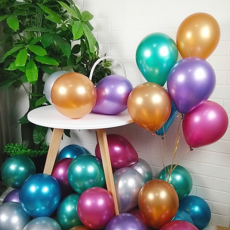 Jual AliMaMa - BALON CHROME 10 INCH - Baloon Latex Double Metalik ...