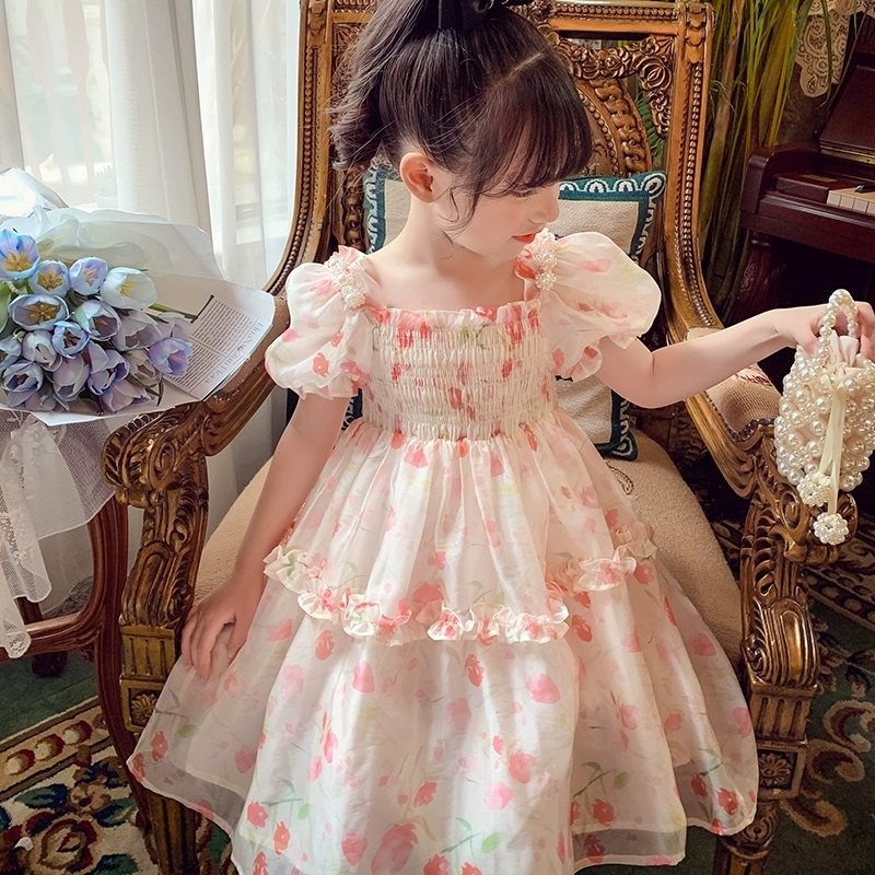 Jual CHUBBI 94 - Dress Anak Perempuan Fashion Korea Flower Spring ...
