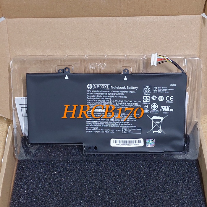 Jual Baterai Laptop HP Pavilion X360 13-A010DX Model NP03xl HSTNN-LB6L ...