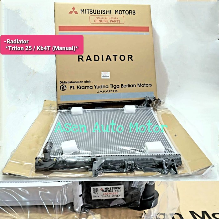 Jual Radiator assy Mitsubishi Triton Pajero 2.5 2500CC KB4T manual ...