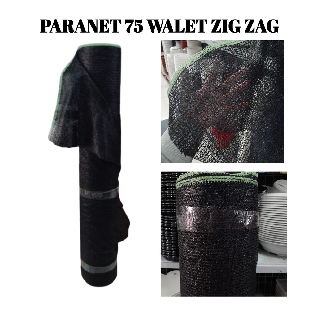 Jual Jaring Paranet Zig-Zag 75% 1 Roll Lebar 3 x 100 Meter Tanaman ...