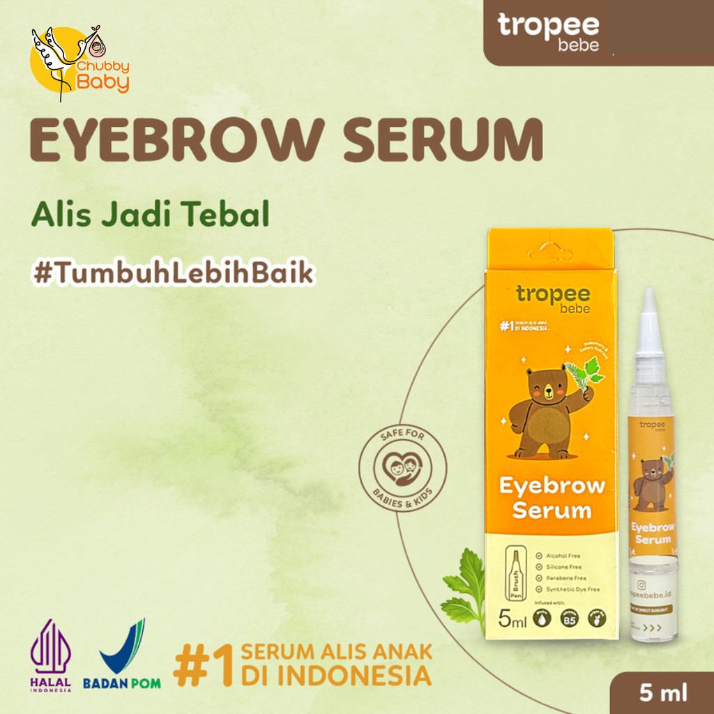 Jual Tropee Bebe Eyebrow Serum 5ml | Serum Alis Anak | Shopee Indonesia