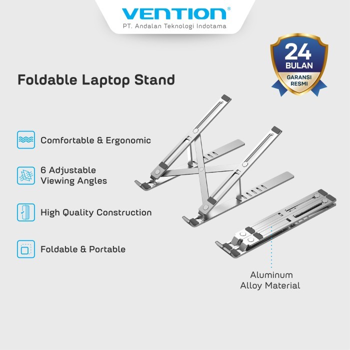 Jual Vention Foldable Laptop Stand Portable Laptop Stand - KDM | Shopee ...