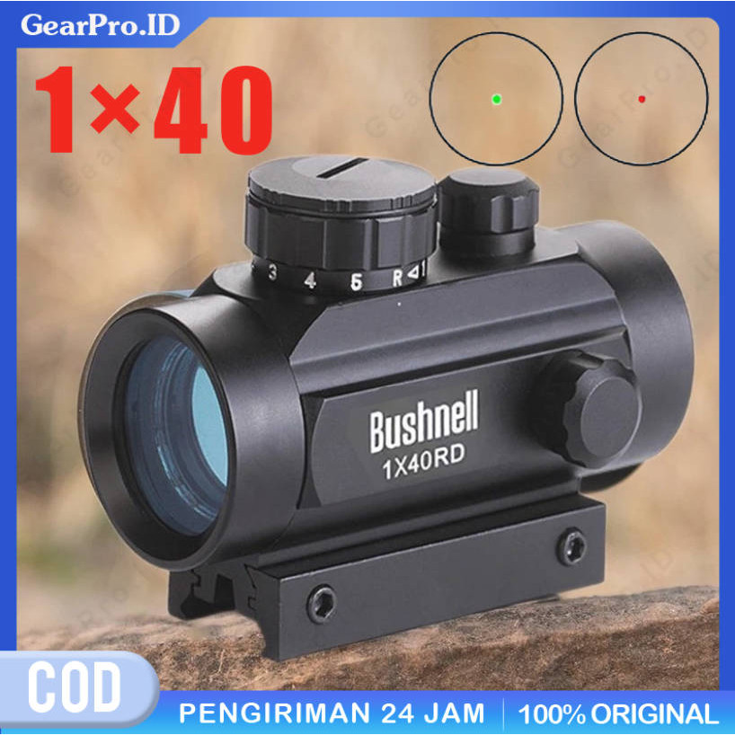 Jual Reddot Rdl Bushnell reddot 1x40 green dot holosight metal RD / Red ...