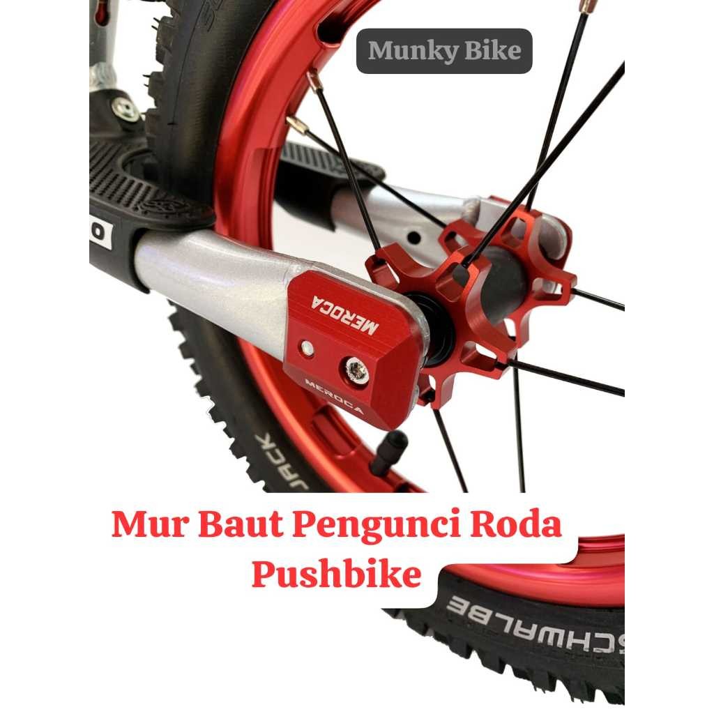 Jual MEROCA Bolt Ladder Nut Baut Lock Pengunci Hub As Roda Wheelset ...