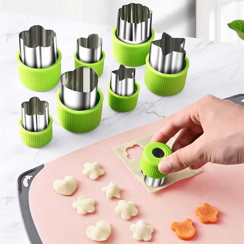 Jual Fruit Cutters for Children Kids Food Cookie Sandwich Mold Maker ...