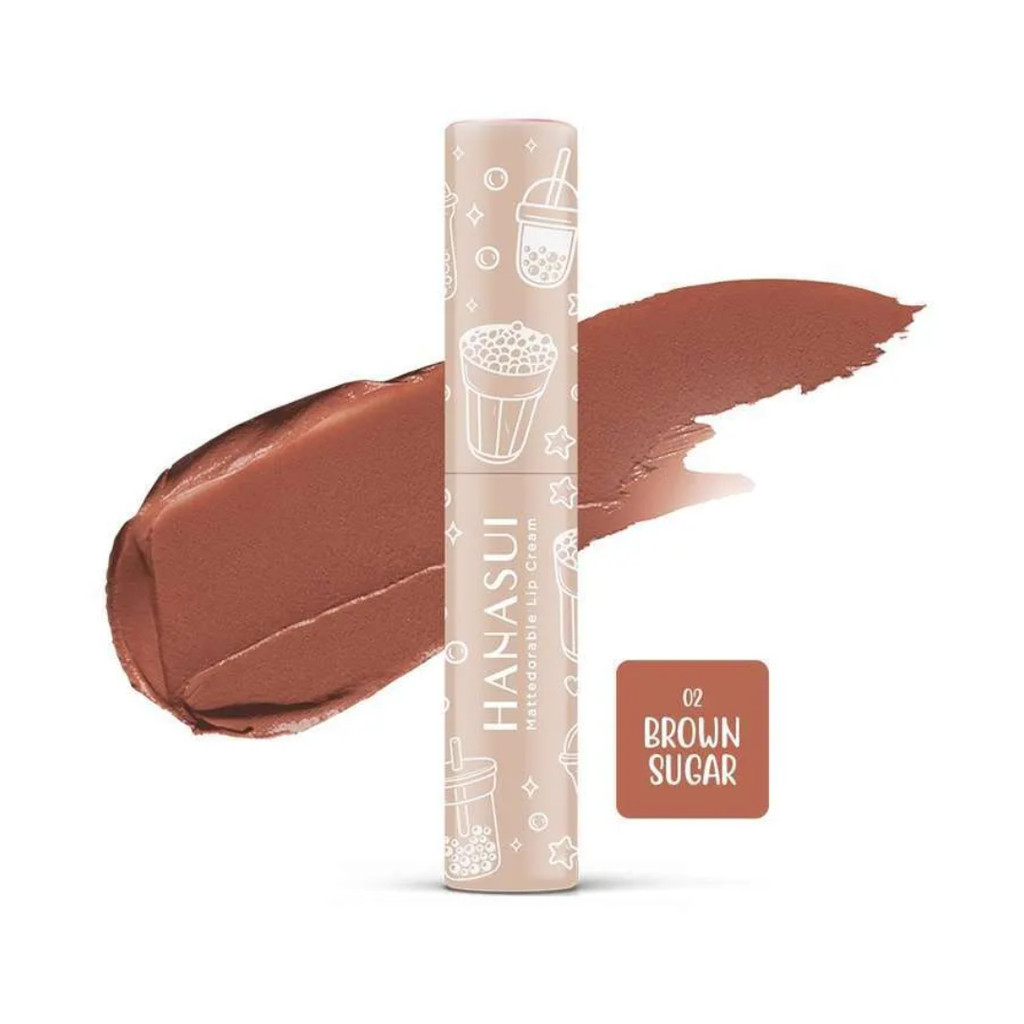 Jual Hanasui Mattedorable Lip Cream Boba - Velvet Matte Finish ...