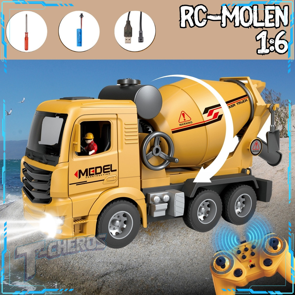 Jual Mainan Remote Control Truk Molen Mixer 11 Channel 2.4GHz Mainan ...