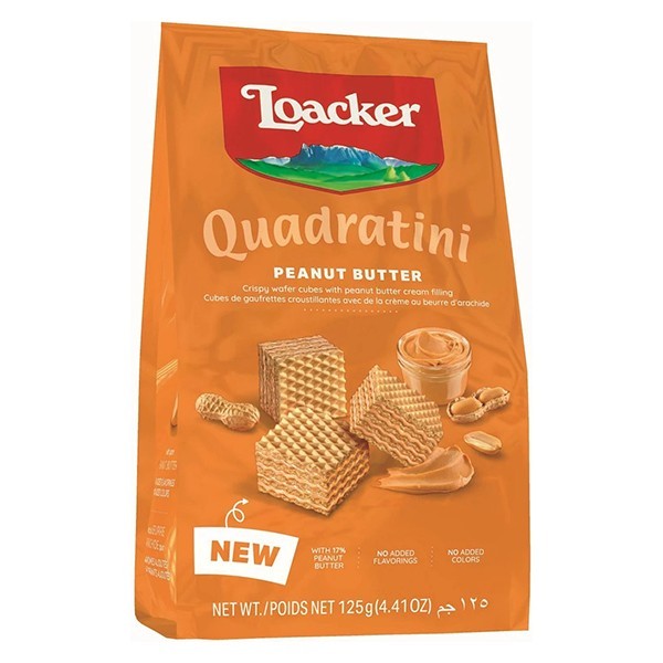Jual Loacker Quadratini Peanut Butter 125 g | Shopee Indonesia