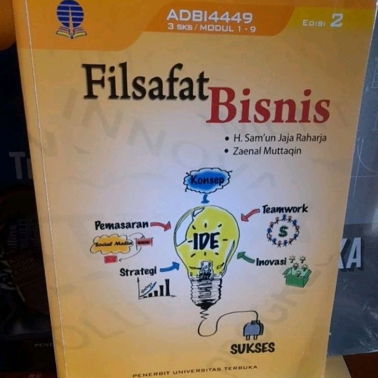 Jual buku filsafat bisnis ADBI4449 edisi 2 by Prof. Dr. Drs. Sam'un ...
