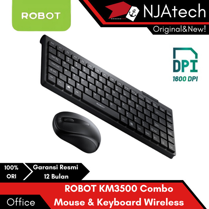 Jual ROBOT Keyboard Portable Wireless Set Combo KM3500 Keyboard dan ...